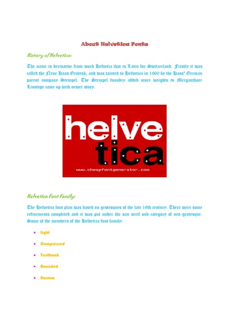 Final Helvetica Posters | PDF