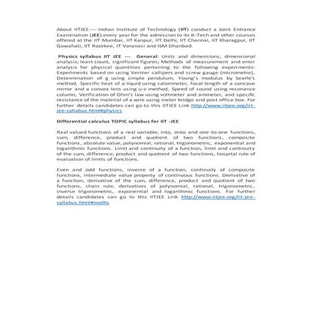 About iitjee slideshare | DOCX