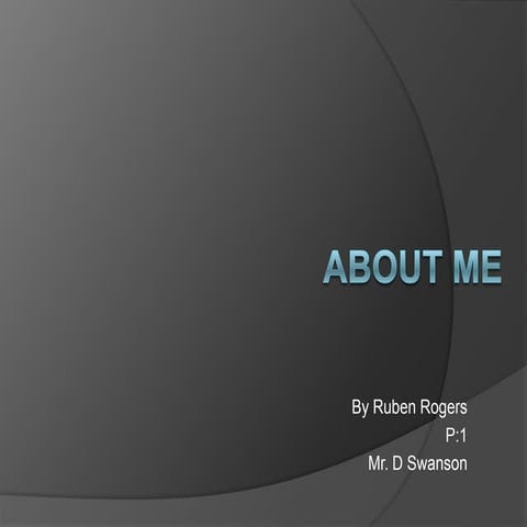 About me | PPT