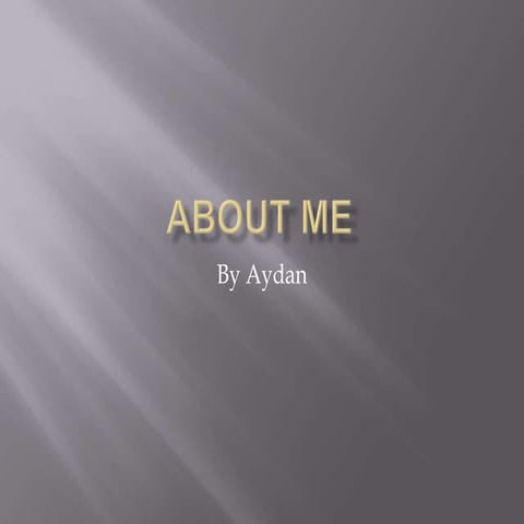 All about me | PPT