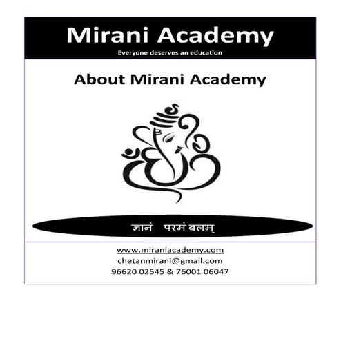 About Mirani Academy | PDF