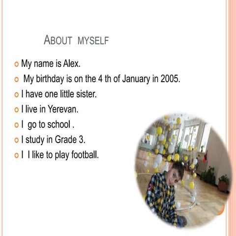 About Myself | PPTX