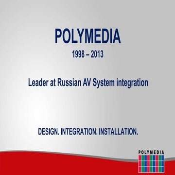 Polymedia Profile - Educational solutions | PPT