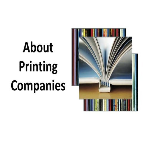 About Printing Companies | PPT