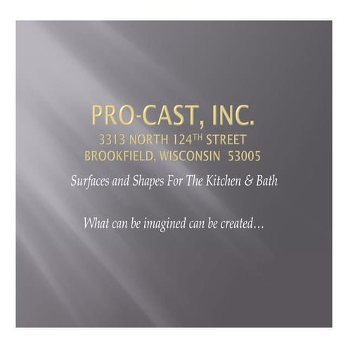 PRO-CAST, INC Wisconsin Presentation | PDF