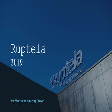 Ruptela GPS Tracking Solutions 2019 | PPT