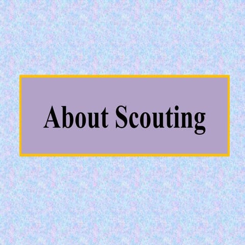 About scouting | PPTX