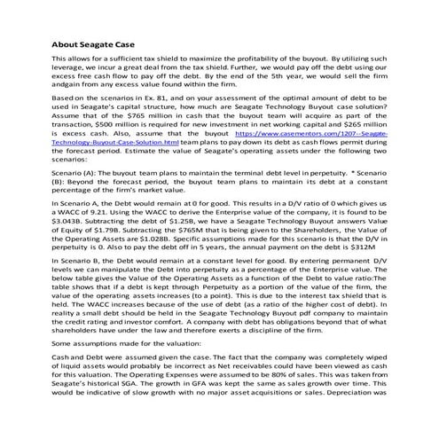 About seagate case | PDF