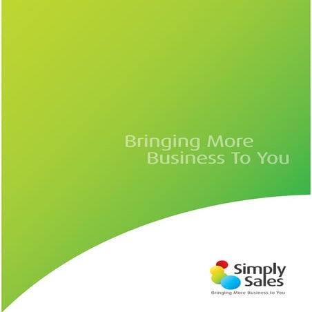 Simply Sales Brochure | PDF | Sales | Business