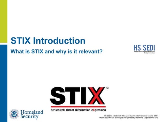 STIX Presentation | PPTX