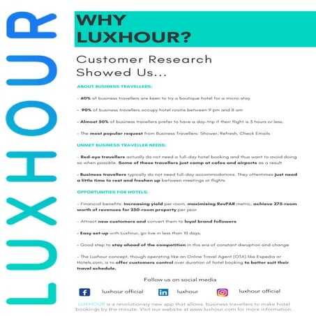 Luxhour Why Us Doc | PDF