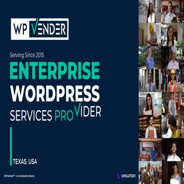 WPVender Enterprise WordPress Development Agency | PDF