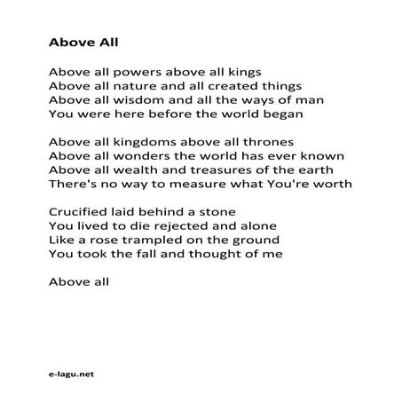 Above all | PDF