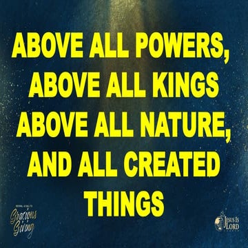 ABOVE ALL (Jesus is Lord) Song to refreshen your soul | PPT