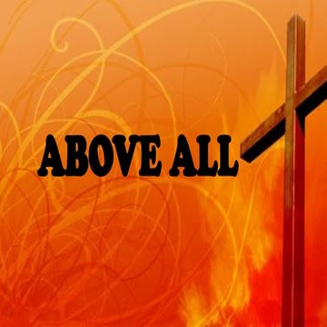 ABOVE ALL praise and worship songs for sunday service | PPTX