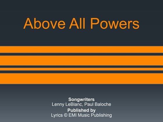 Above all | PDF | Christianity | Religion & Spirituality