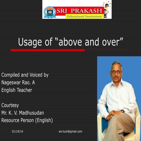 'Above and over' | PPT