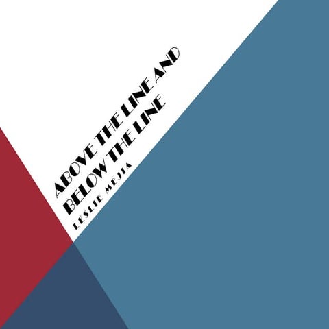 Above the line and below the line | PPTX
