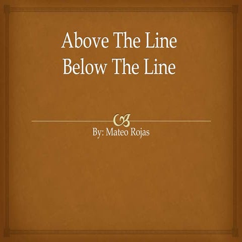 Above the line mat | PPTX