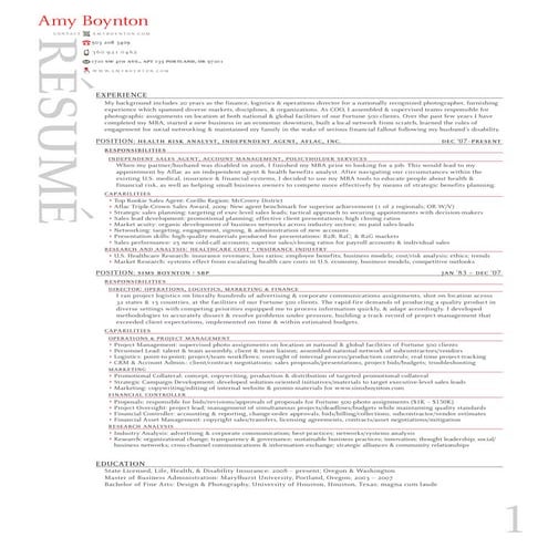 Costigan Resume | DOCX