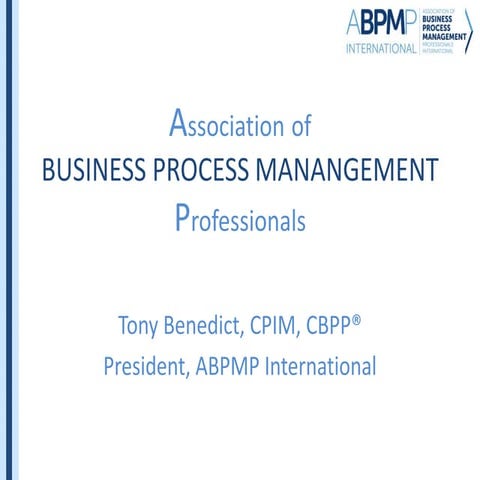 ABPMP International Overview | PPT