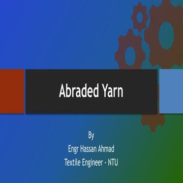 Abraded Yarn NTU.pptx