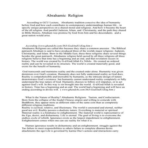 Abrahamic Religions | PPT