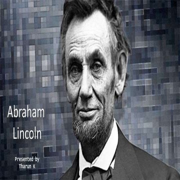 Abraham lincoln | PPTX