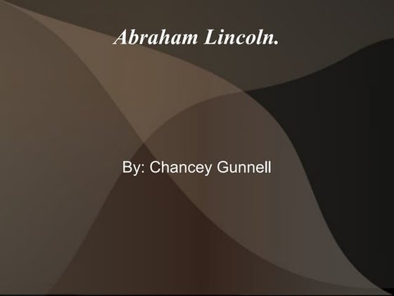 Abraham lincoln | PPTX