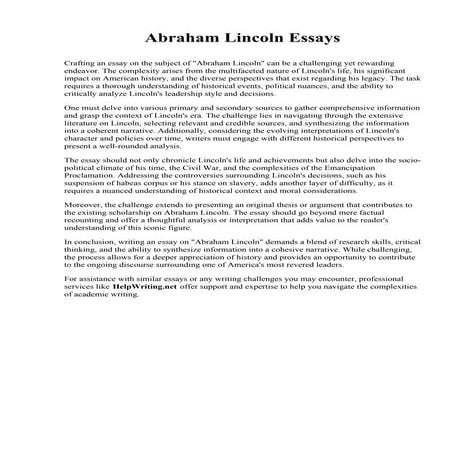 Essay Of Abraham Lincoln.pdf