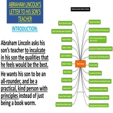 Abraham Lincoln's letter to his son's teacher.pptx