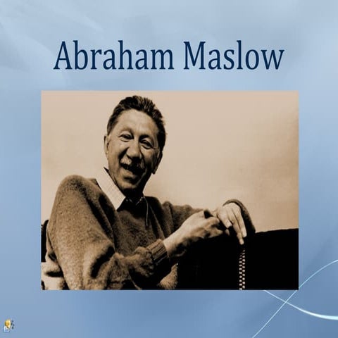 Maslow's Theories | PPT