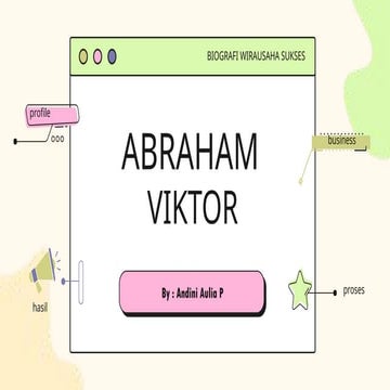 biografi tokoh wirausaha suskses di indonesia ABRAHAM VICTOR.pptx