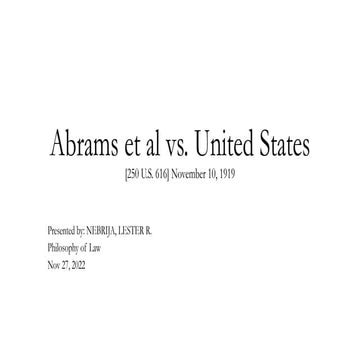 Abrams v U.S..pptx