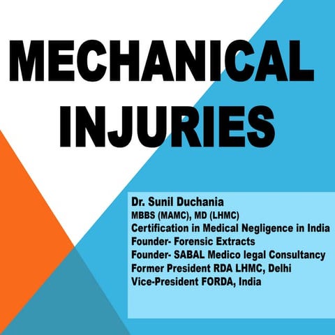 Injury (Forensic science) | PPTX