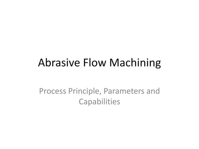 Magnestic abrasive finishing process | PPTX | Chemistry | Science