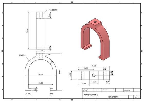 Plano y modelado grifería Mónica Cadena | PDF