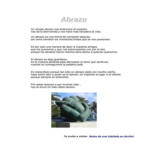 Carolina orrego poema abrazos | PPTX