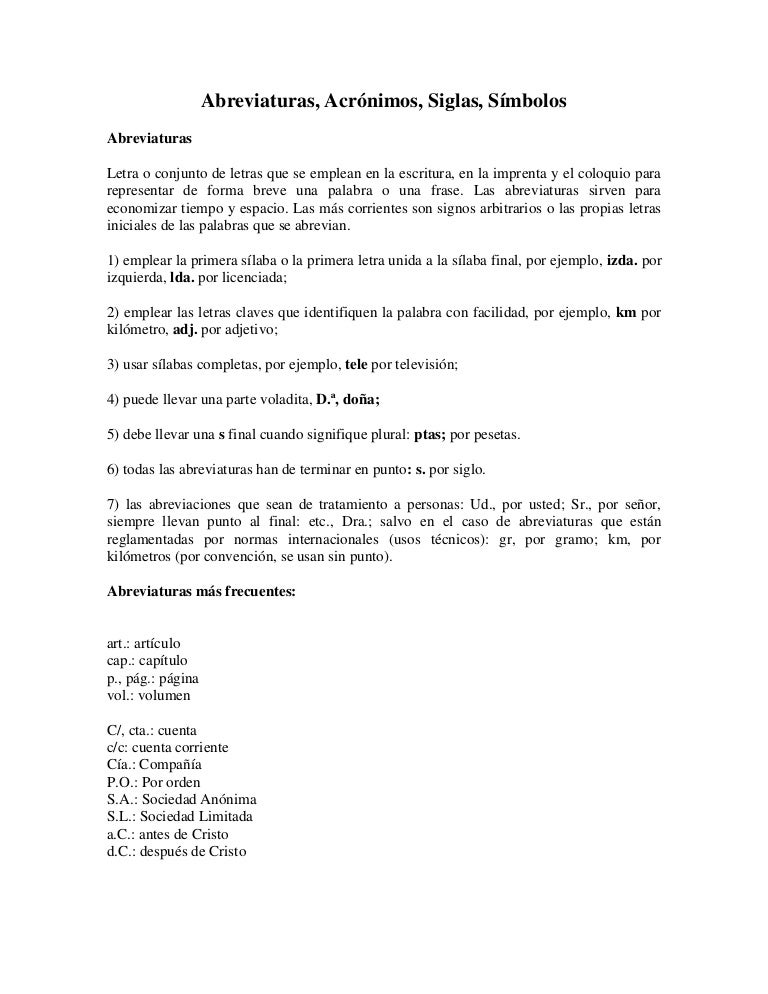 Que Es Una Siglas 3 Ejemplos - Marcus Reid