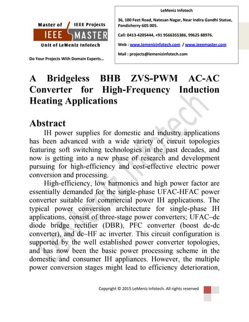 Simulation and Experimental Verification of Single-Phase Pwm Boost -Rectifier with Controlled ...