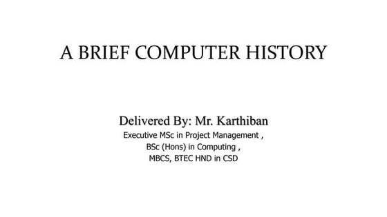 History of computer | PPT