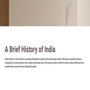 A Brief History of India, Indian History | PDF