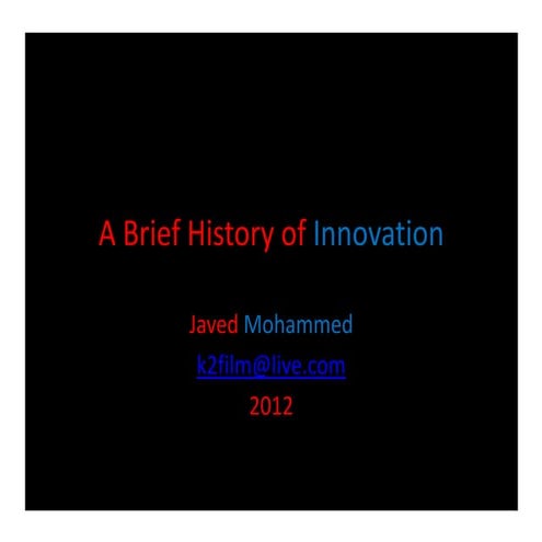A brief history_of_innovation_1.0 | PDF