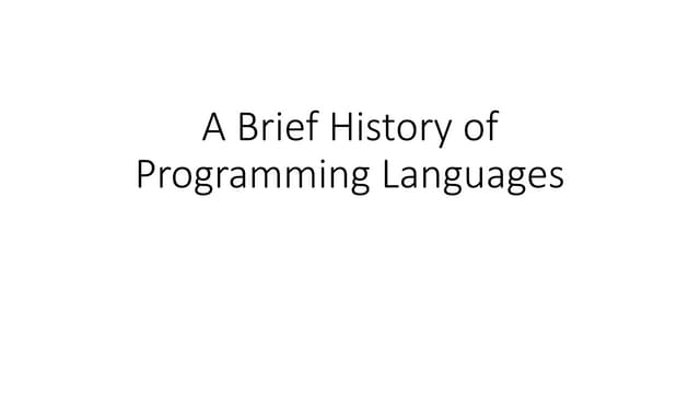 A Brief History of Programming Languages.pdf A Brief History of Programming Languages.pdf
