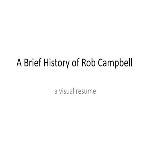 A brief history of rob campbell | PPTX