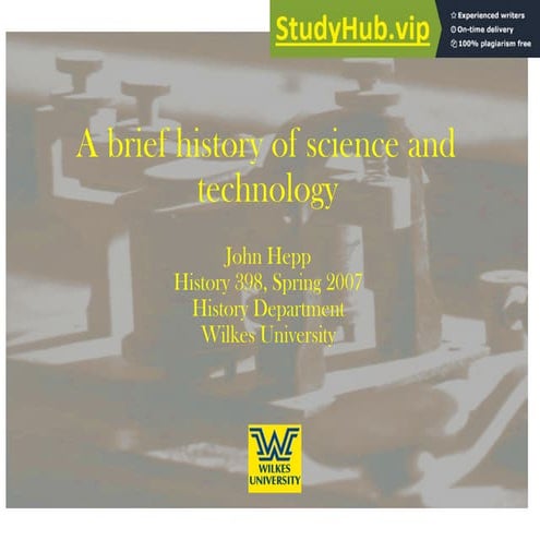 A Brief History Of Science And Technology | PDF | Science
