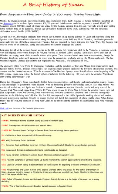 History of spain-1 | PPT