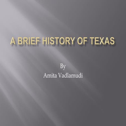 A Brief History of Texas | PDF