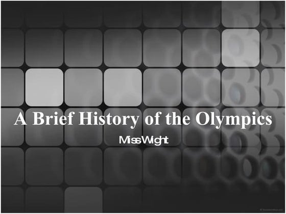 Ancient Olympics | PPT