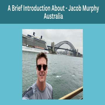 Jacob Murphy Australia - An Electrical Tradesman | PDF